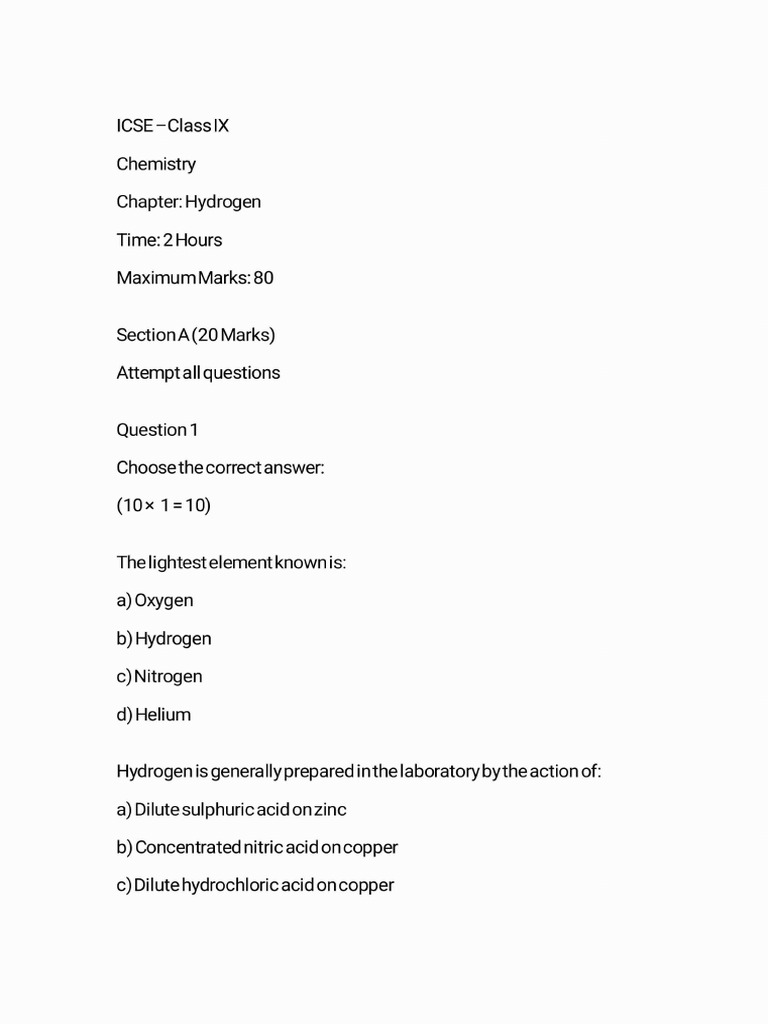 Icse - Class Ix | PDF