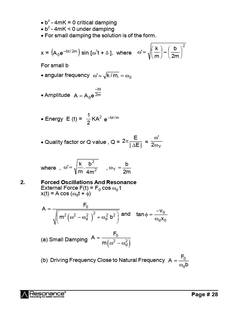 Formula Sheet 4 | PDF | Heat | Waves