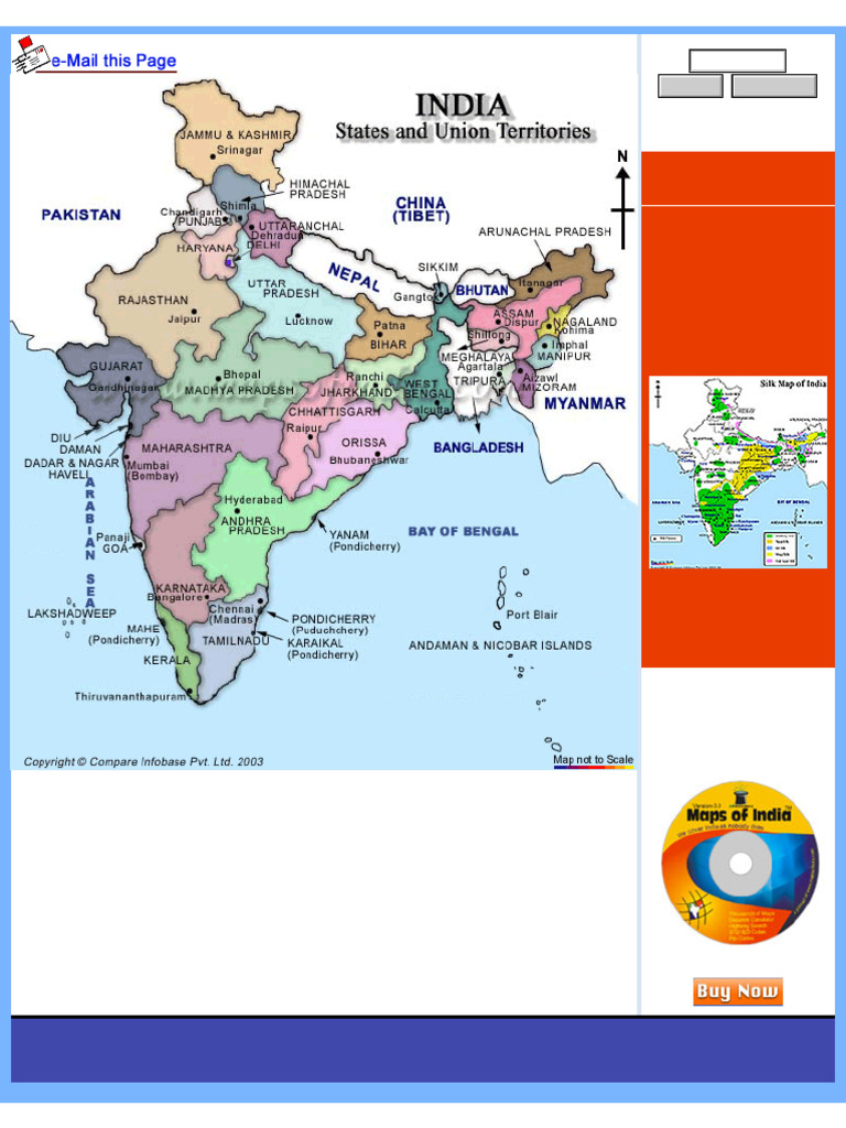 Interactive India Political Map | PDF | Tourism