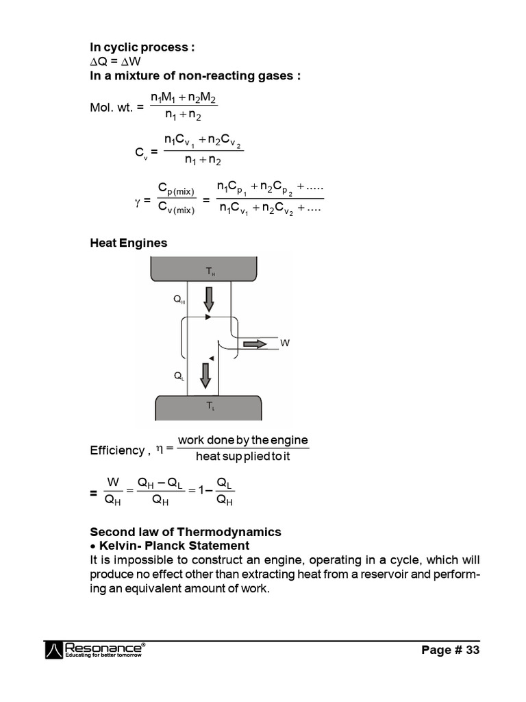 Thermodynamics: Heat Engines & Efficiency | PDF