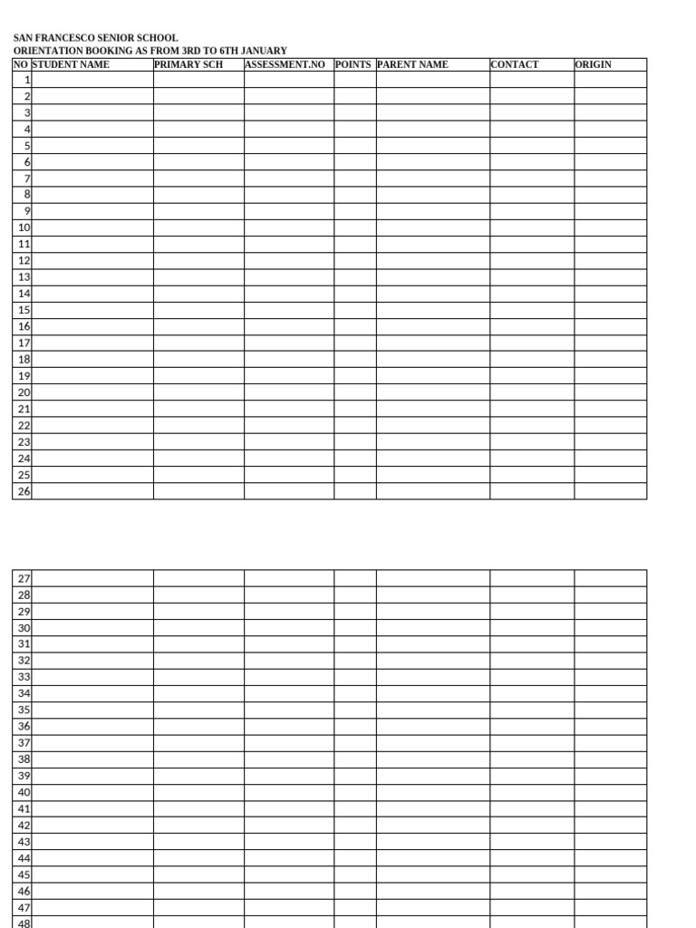 ORIENTATION FORM 2026 | PDF