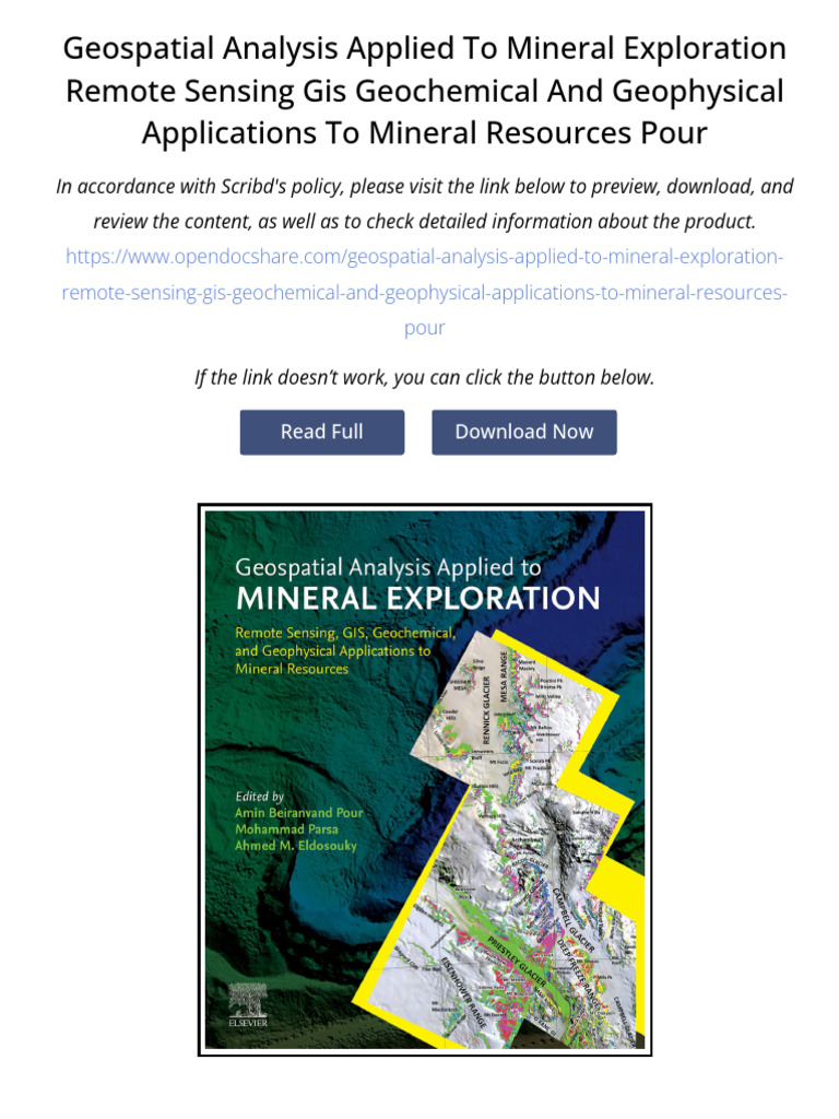 Geospatial Analysis Applied To Mineral Exploration Remote Sensing Gis Geochemical And ...