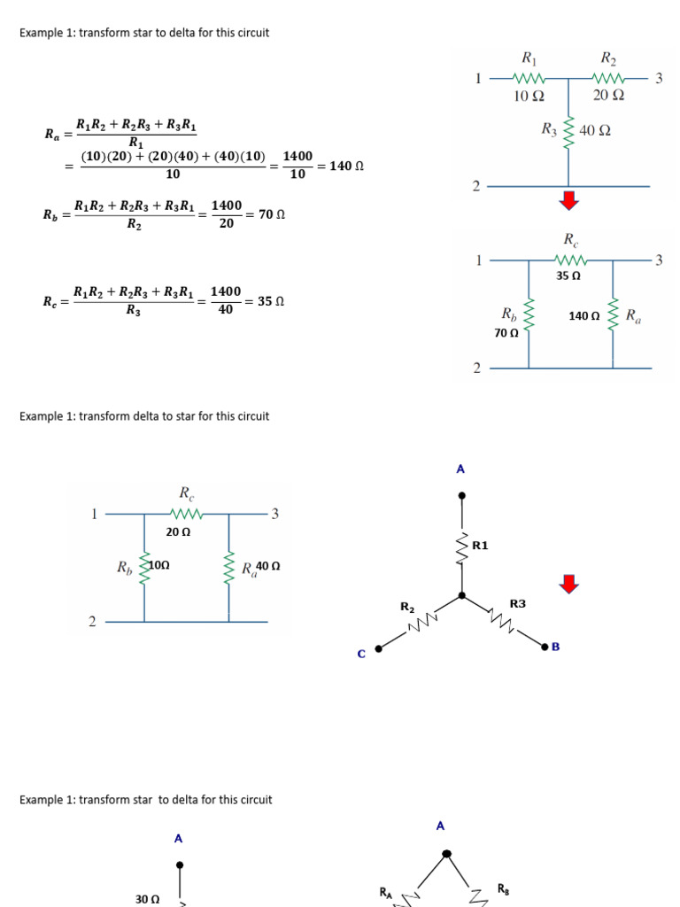 Delta and Wye Connections | PDF