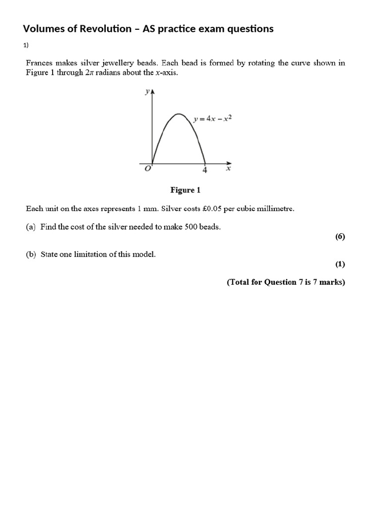 Volumes of Revolution | PDF