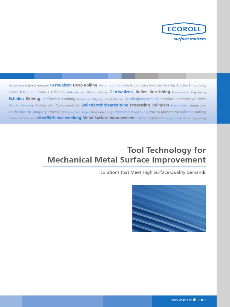 Advanced Metal Surface Processing Techniques | PDF | Mechanical ...