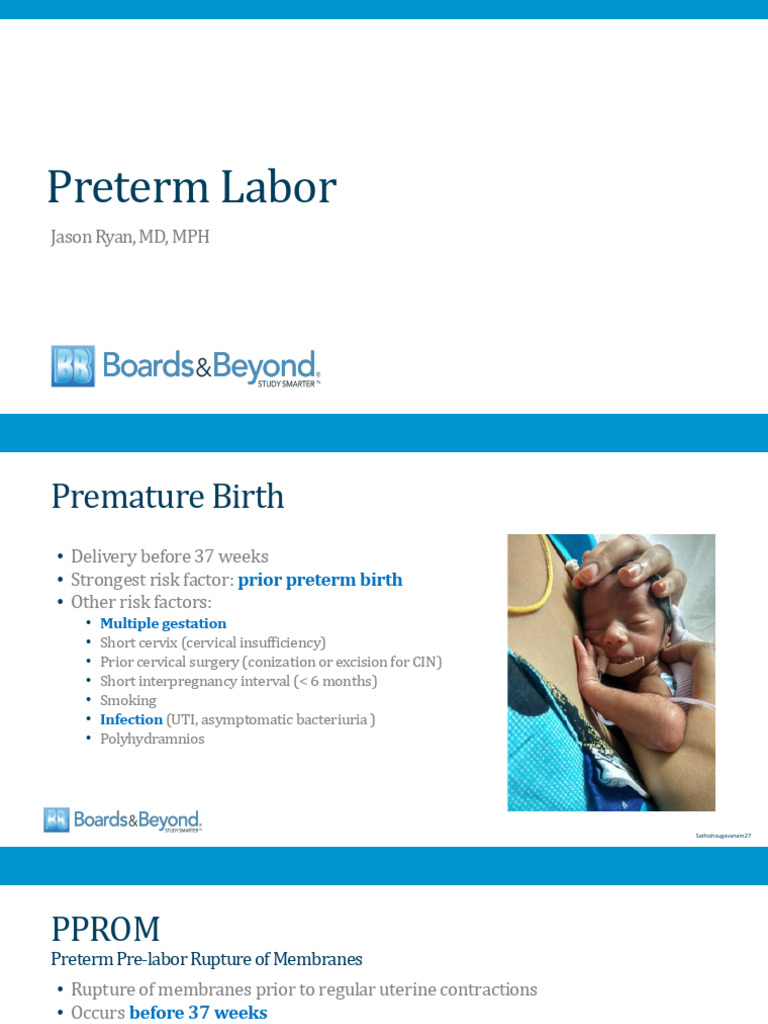 Preterm Labor Atf | PDF | Preterm Birth | Women's Health