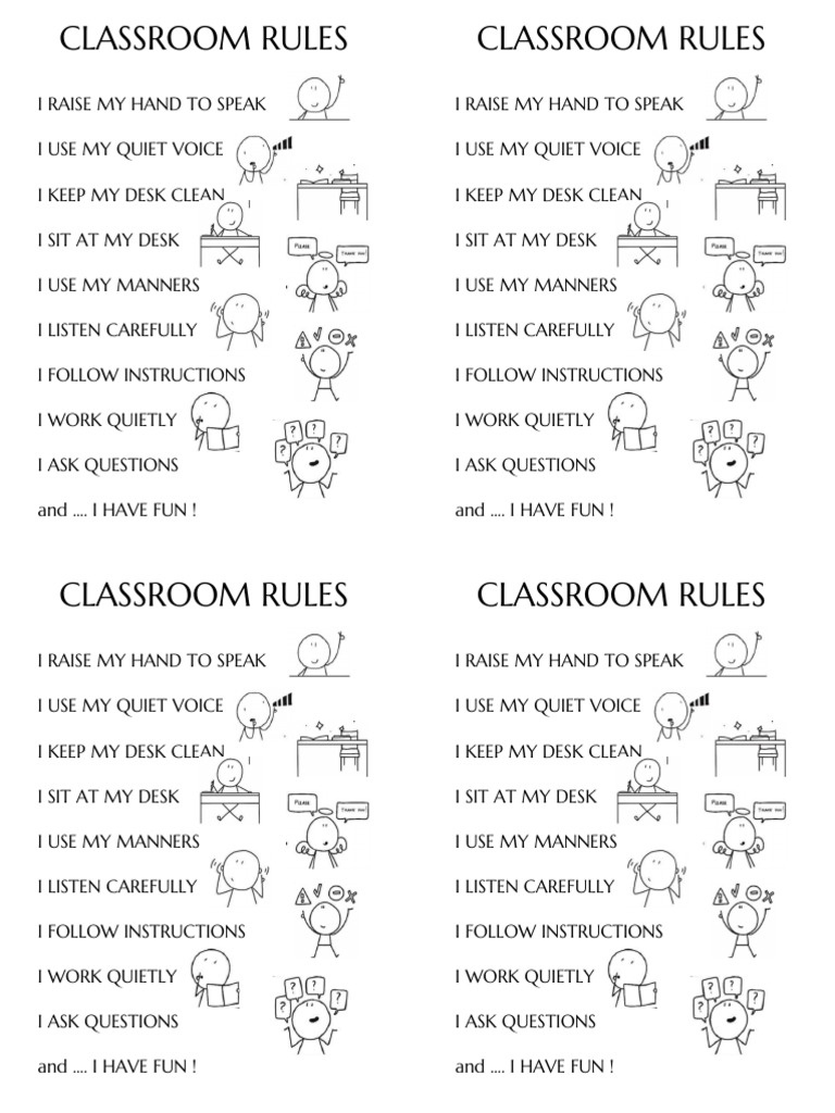 Classroom Rules (1) | PDF