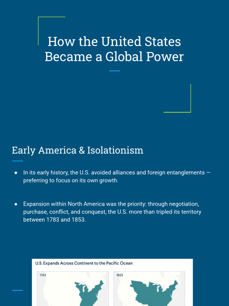 Rise of U.S. Global Power Explained | PDF | World War II | The United ...