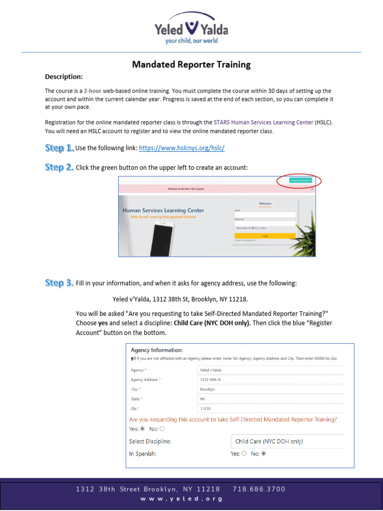 Online Mandated Reporter Training Guide | PDF