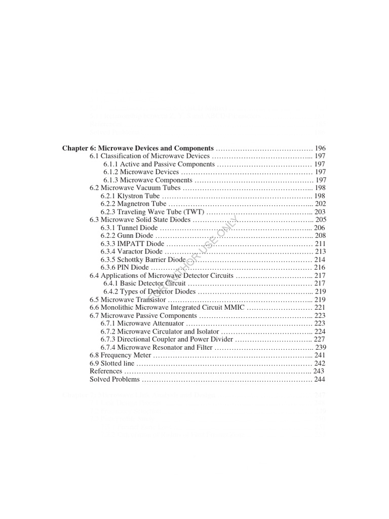 Microwave Devices and Components Overview | PDF | Diode | P–N Junction