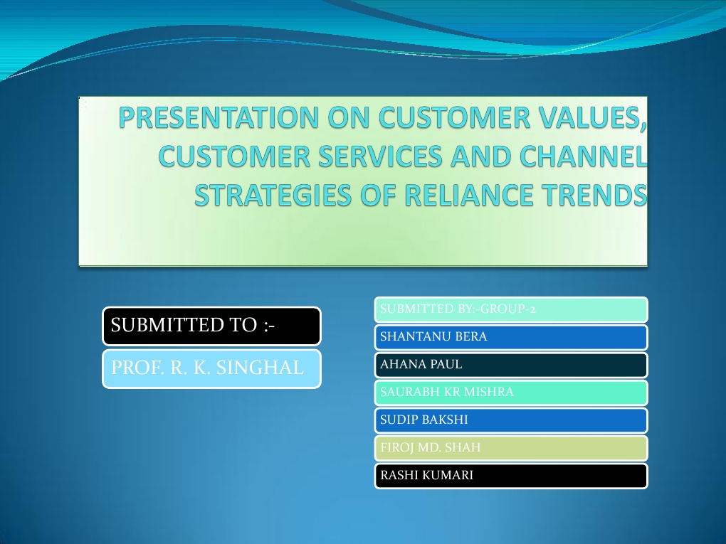 Reliance Trends Supply Chain | PDF | Brand | Supply Chain Management