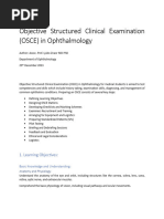 OSCE Eye Examination Checklist | PDF