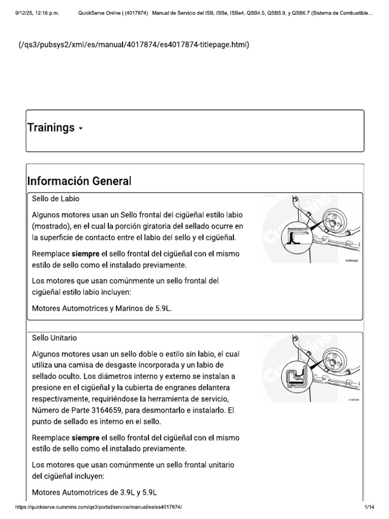 001-023 Retén del Cigüeñal, Delantero | PDF