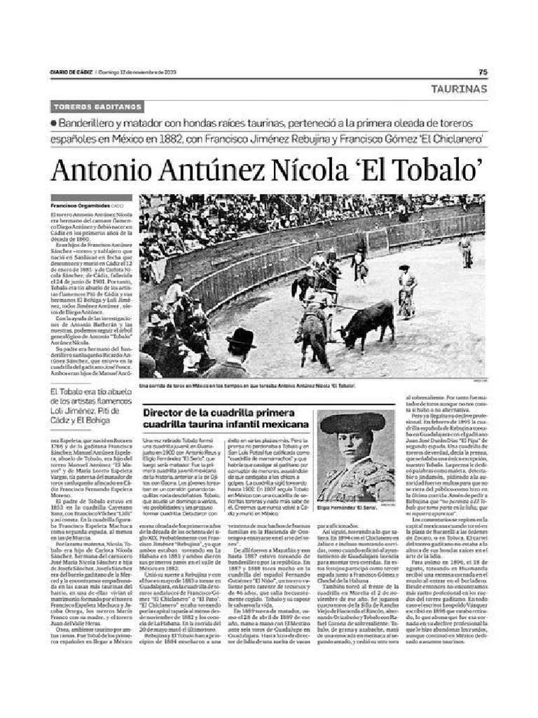 Antonio Nicola Tobalo Antúnez El Tobalo-fusionado | PDF