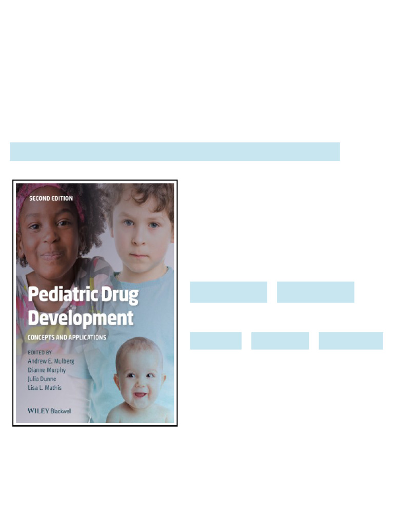 (Ebook) Pediatric Drug Development by Andrew E. Mulberg, Lisa L. Mathis ...