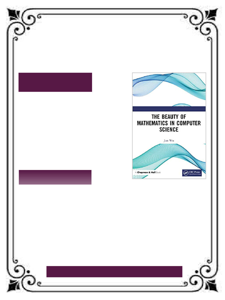 The Beauty of Mathematics in Computer Science 1st Edition Jun Wu Ebook ...