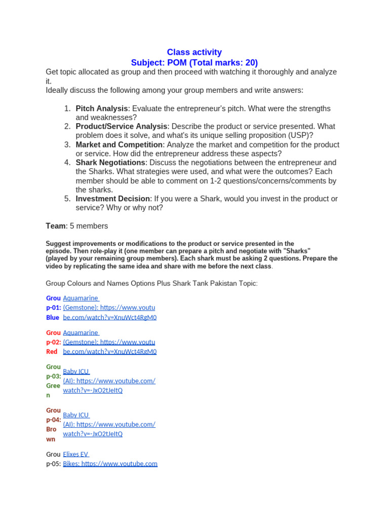 Shark Tank | PDF