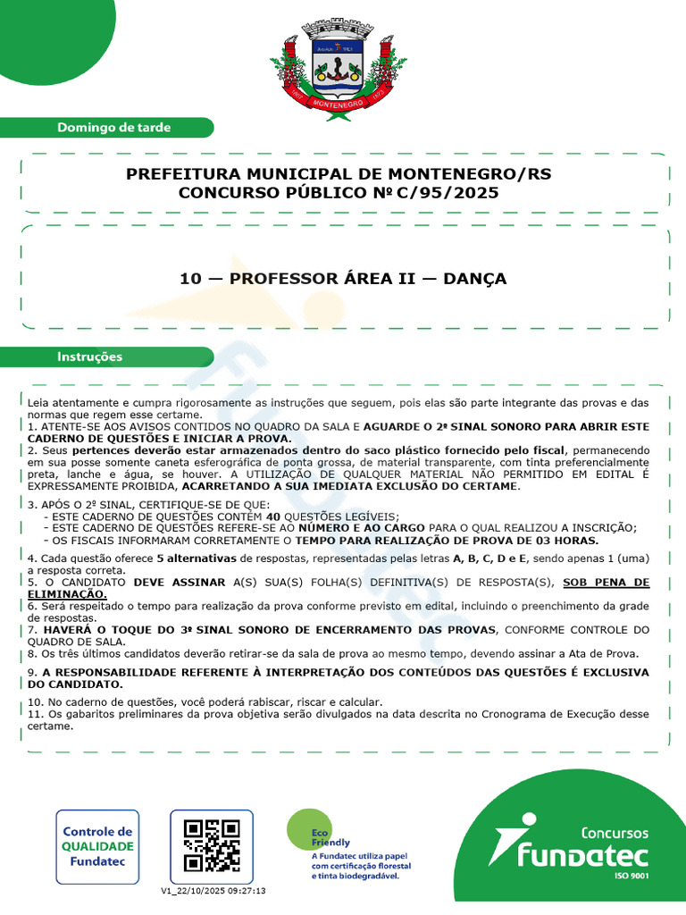 1011.010_Professor_AreaII_Danca_NS_DT_POS-PRELO | PDF | Aprendizado | Pedagogia