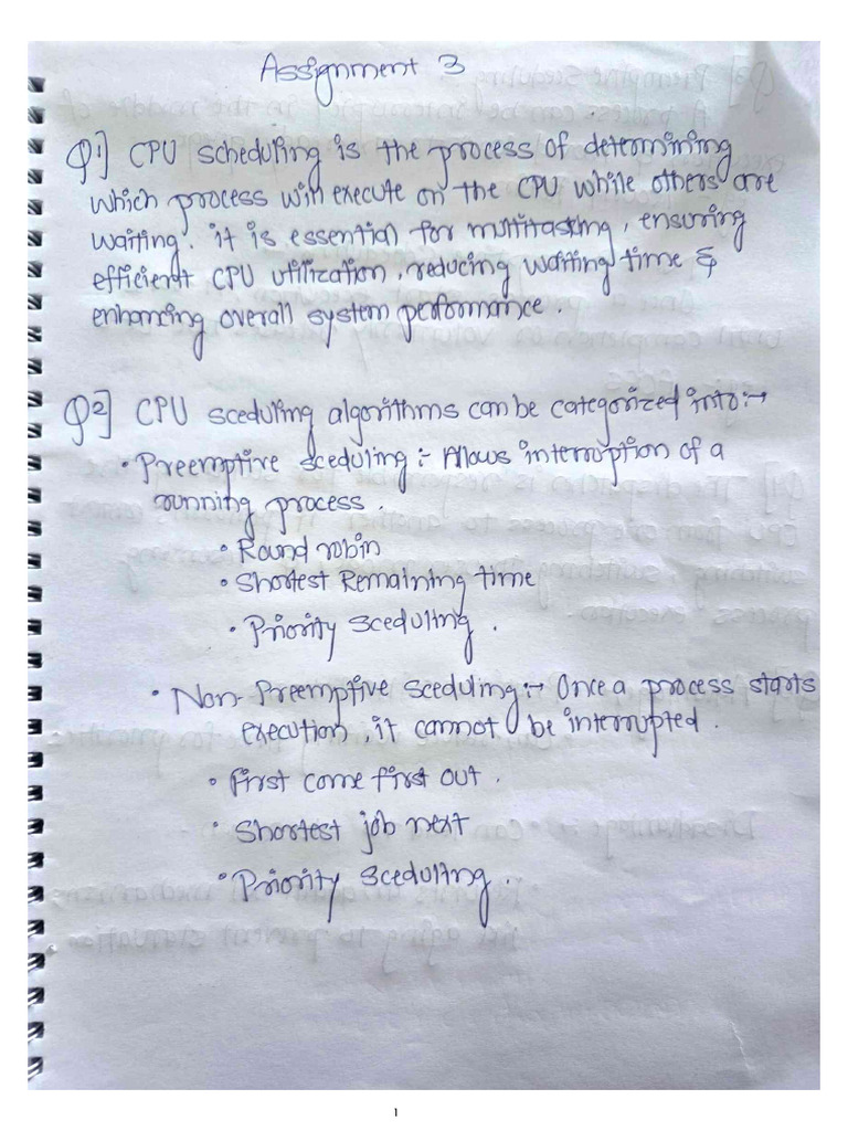 Assignment 3 OS | PDF