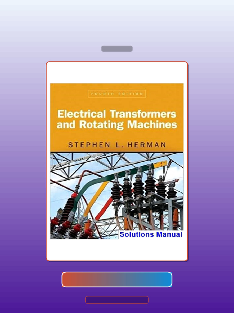 Test Bank for Electrical Transformers and Rotating Machines 4th Edition ...