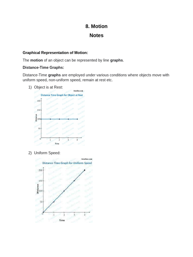 Motion Graphs | PDF