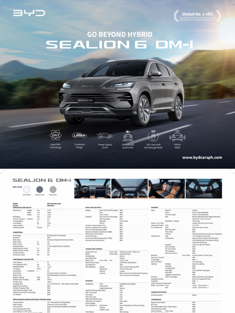 6940bd076ab7e256983adbe1_BYD Sealion 6 DM-i Localized Spec Sheet for PDF 092925 | PDF