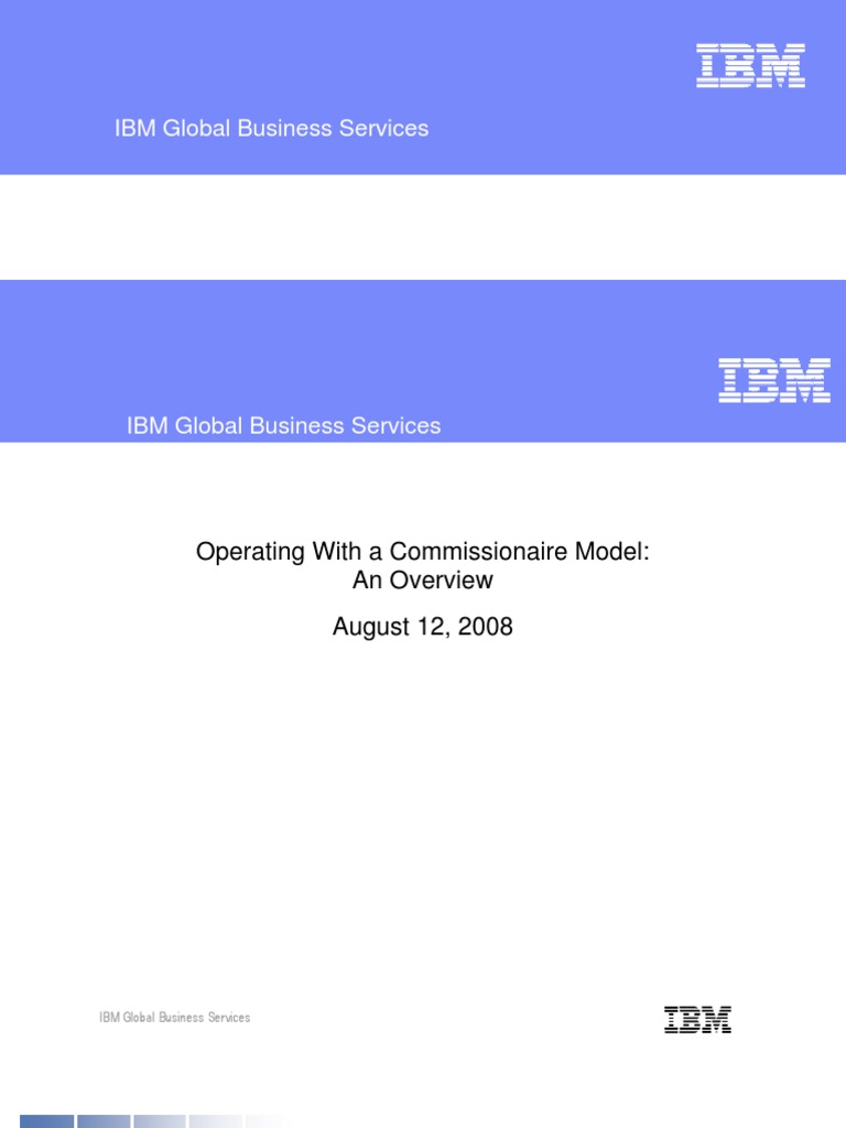 Overview of the Commissionaire Model | PDF | Taxes | Inventory