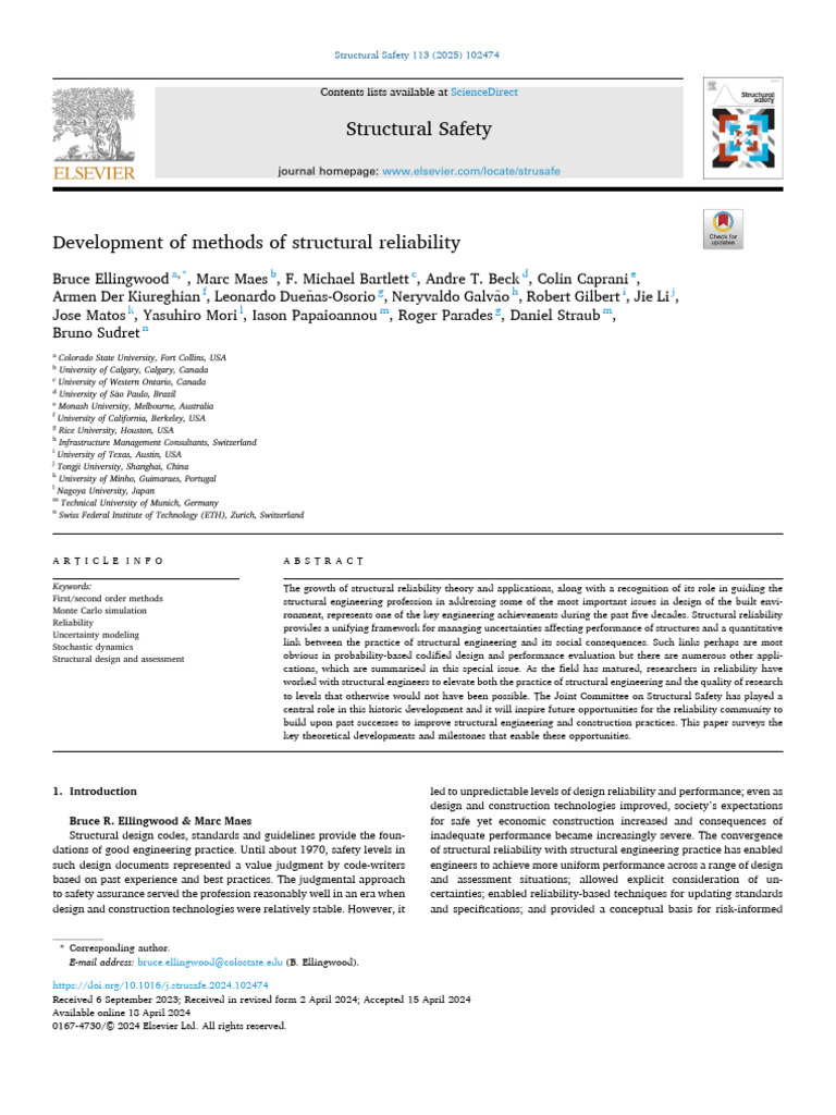 Structural Reliability Methods Overview | PDF | Estimator | Reliability ...