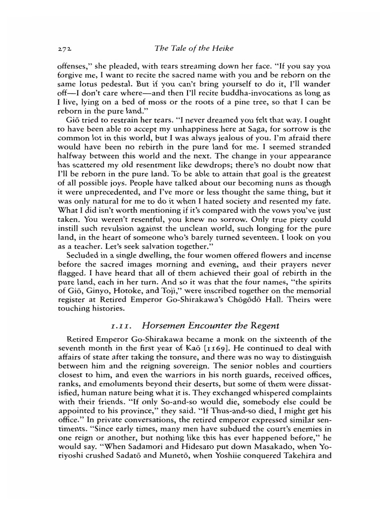 Heike's Tale: Women, Power, and Retribution | PDF | Japanese Nobility