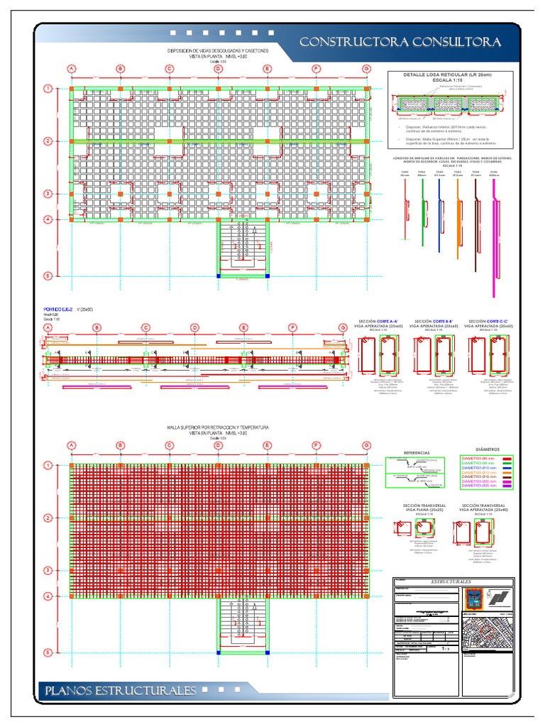Planos Estructurales Proyecto 2025 | PDF