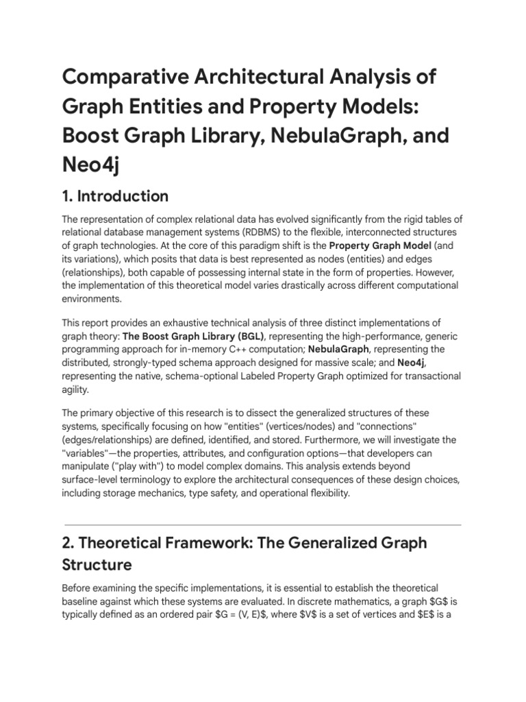 Comparative Analysis of Graph Models | PDF | Relational Database ...