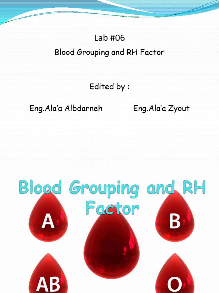 Blood Grouping and RH Factor | PDF | Blood | Blood Cell