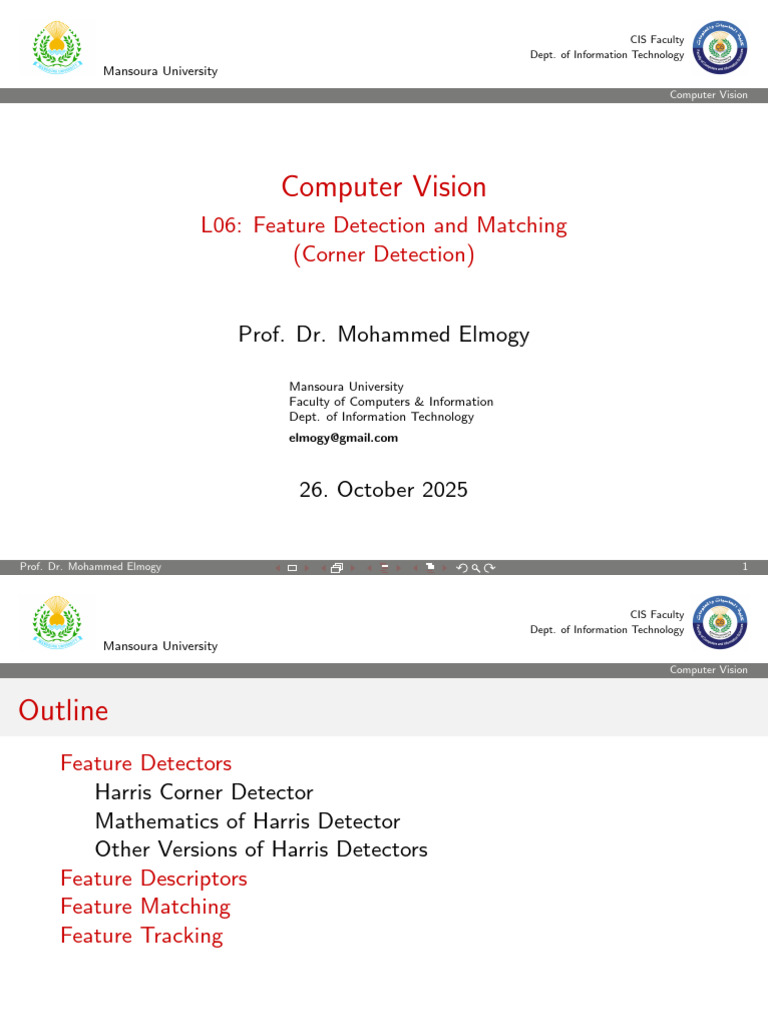 CV_L06 | PDF | Sensitivity And Specificity | Computer Vision