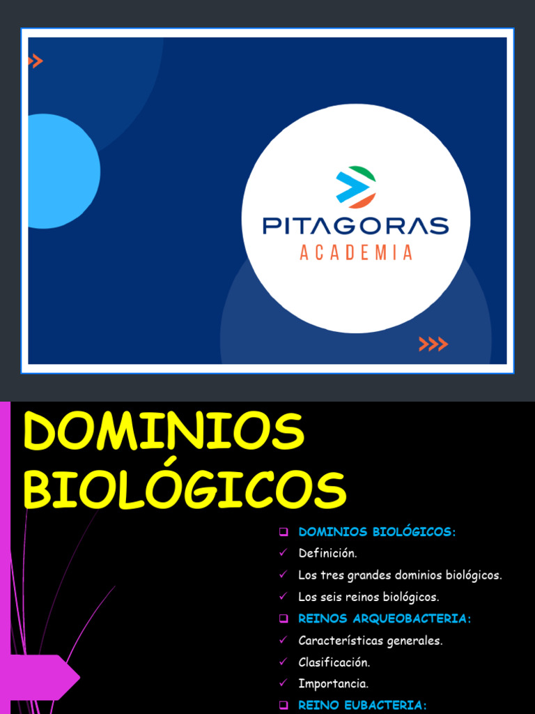 Dominios y Reinos Biológicos Explicados | PDF | Archaea | Las bacterias