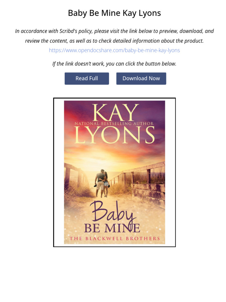 Baby Be Mine Kay Lyons | PDF