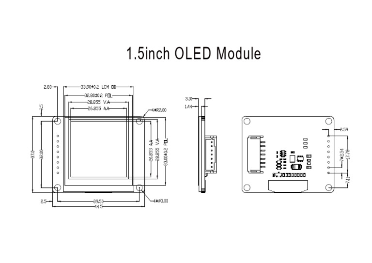 1 5inch Oled Module Size | PDF