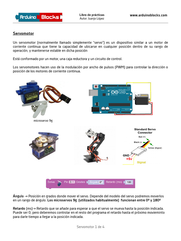 P09_servo | PDF | Bienes manufacturados | Ingenieria Eléctrica