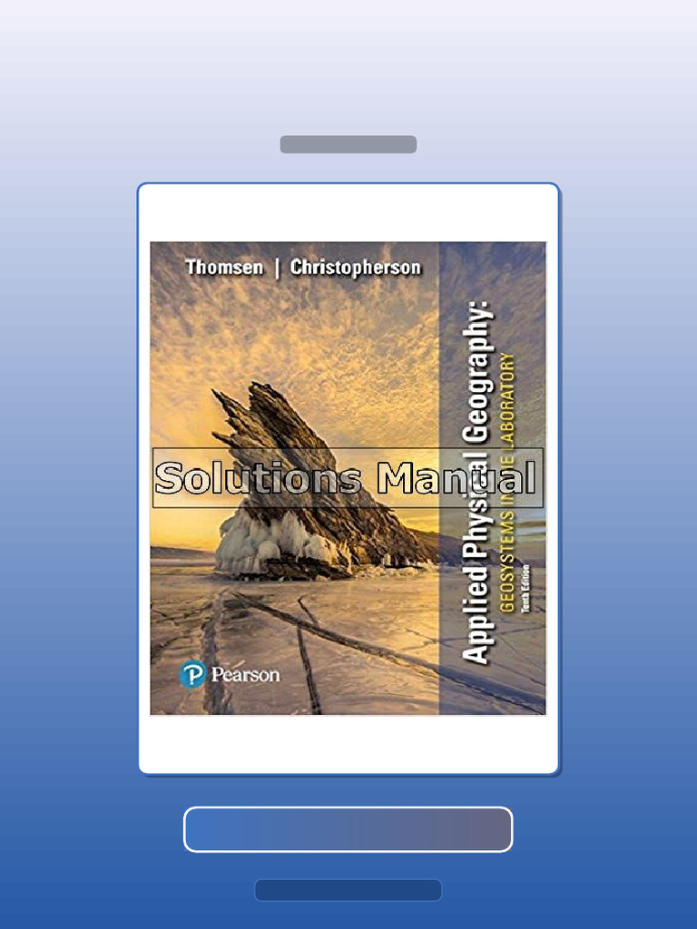 Test Bank for Applied Physical Geography Geosystems in the Laboratory ...