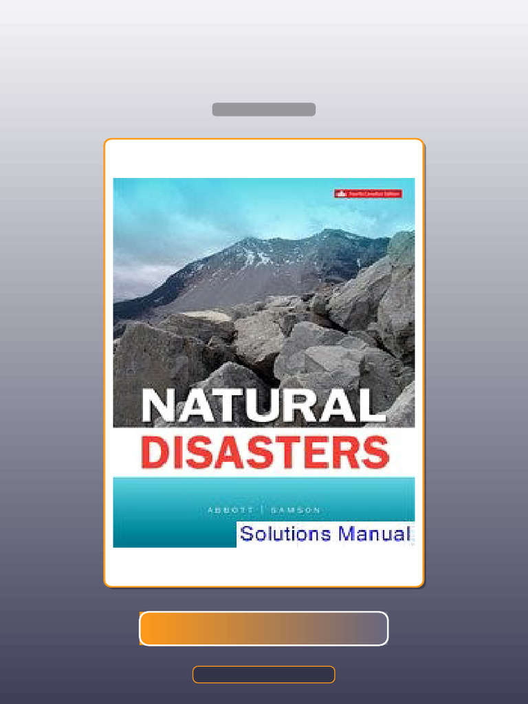 Test Bank for Natural Disasters Canadian 4th Edition Abbott | PDF ...