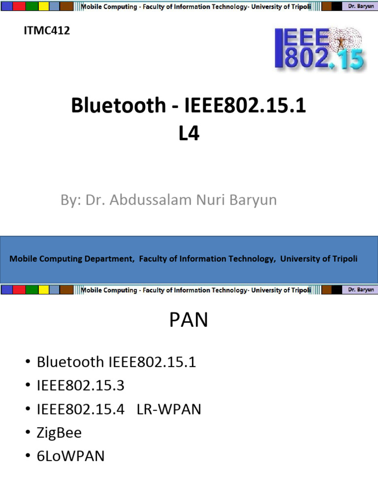 PAN_P4_Bluetooth | PDF | Bluetooth | Network Packet