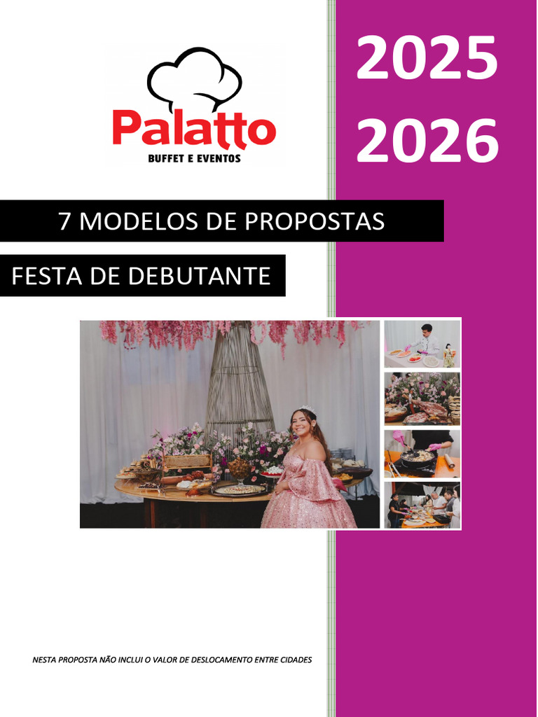1A PROPOSTA DEBUTANTE 2025 2026 6 MODELOS TABELADA[1] | PDF | Caldo | Queijo