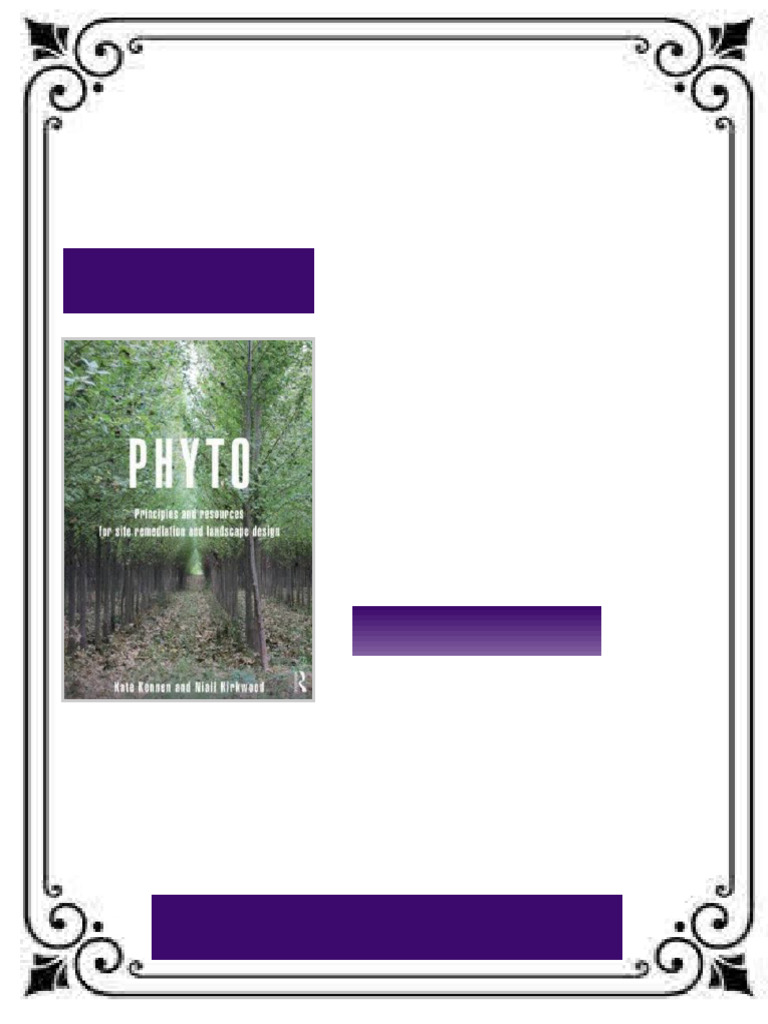 Phyto Principles and Resources for Site Remediation and Landscape ...