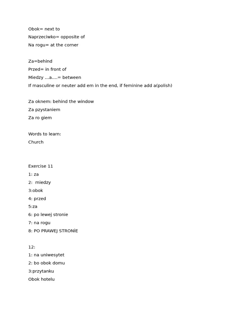 Polish Notes | PDF