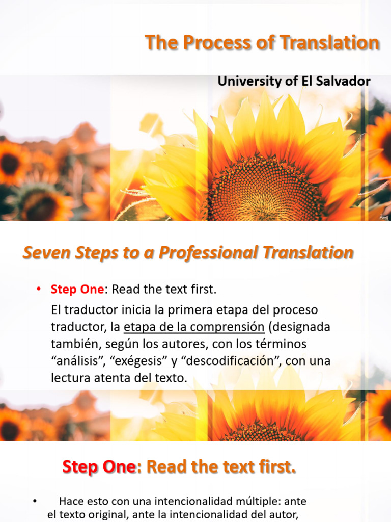 Class #6 the Process of Translation | PDF | Translations | Idiom