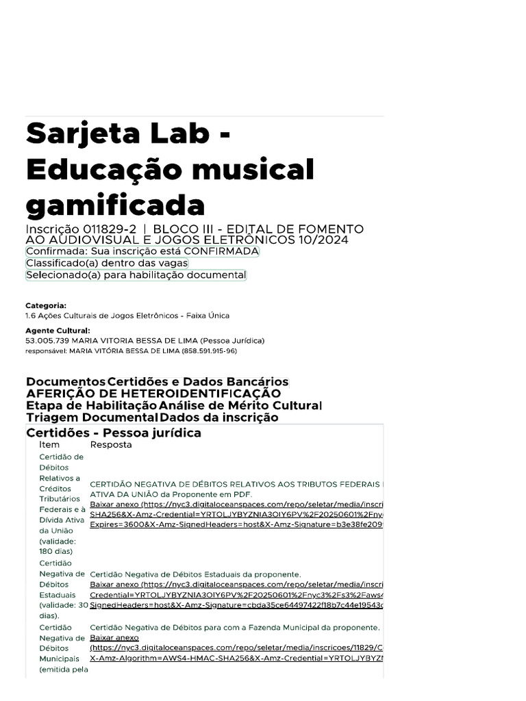 Plataforma Mais Cultura Rn | PDF