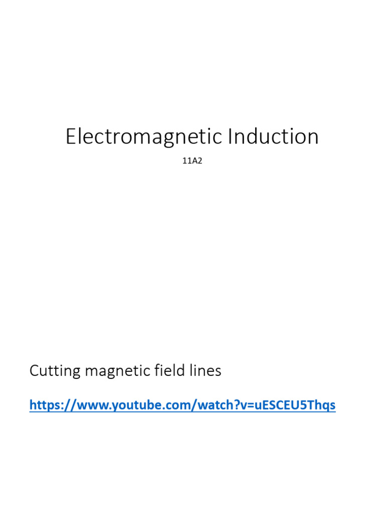 Electromagnetic Induction 2 | PDF