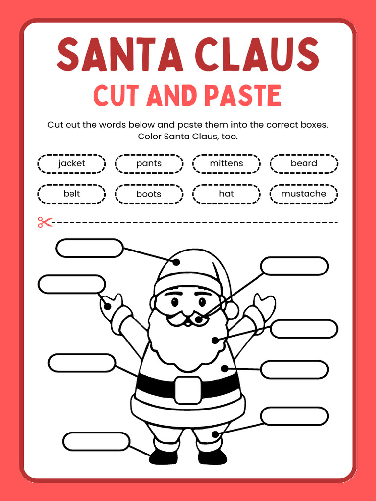 Santa Cut and Paste | PDF