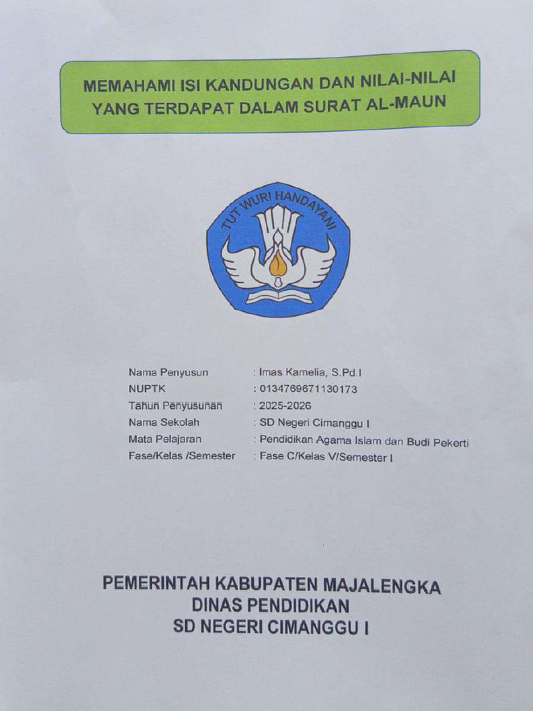 Modul Ajar_Imas Kamelia_Tanda Tangan Kepsek | PDF