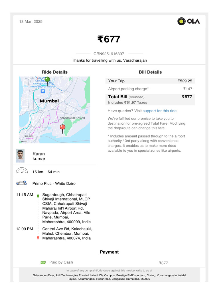 Crn 9251916397 | PDF | Invoice | Payments