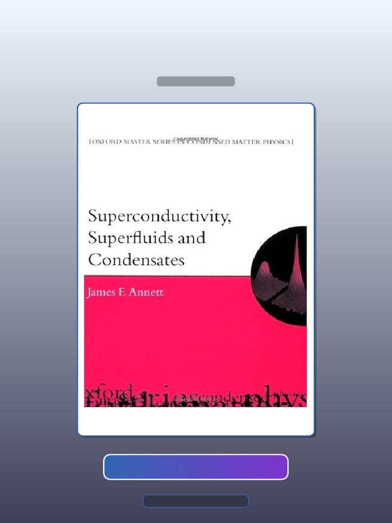 Test Bank for Superconductivity Superfluids and Condensates | PDF ...
